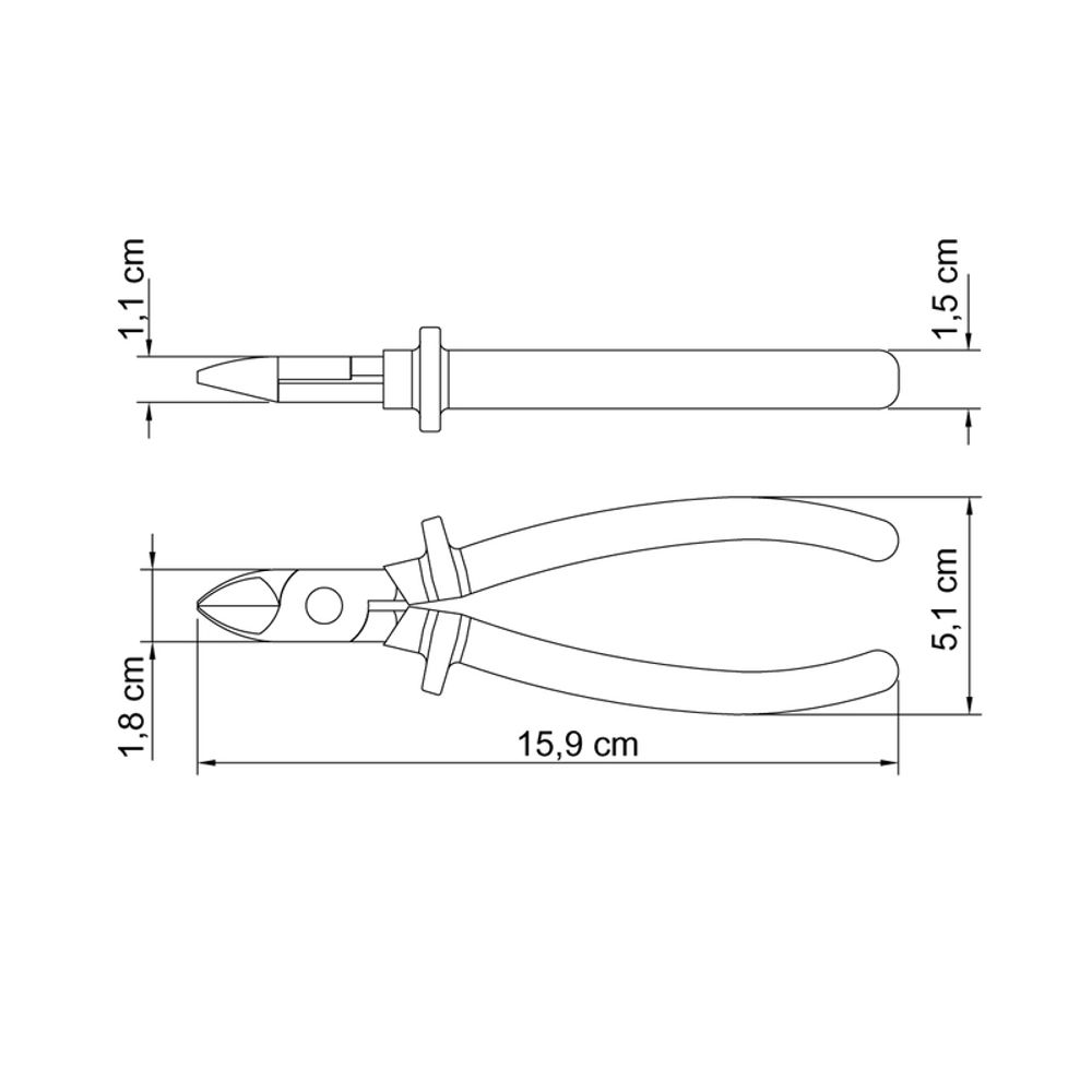 Alicate Corte Diagonal 6" Tramontina - casadopicapau